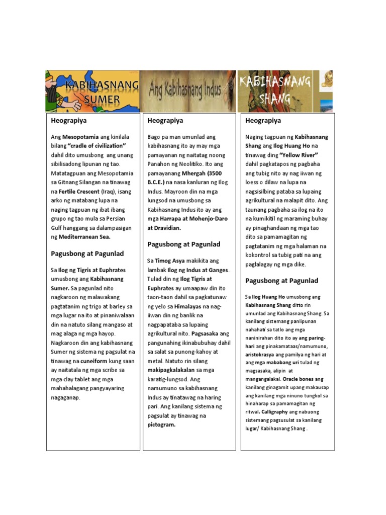 Tri Fold Chart (Brochure) | PDF