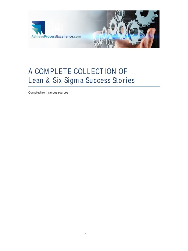Lean & Six Sigma Success Stories | PDF | Six Sigma | Lean Manufacturing