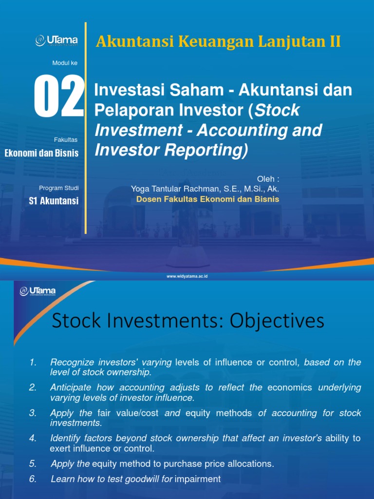 Modul AKLII-2 - Investor Acc Method | PDF | Book Value | Goodwill ...