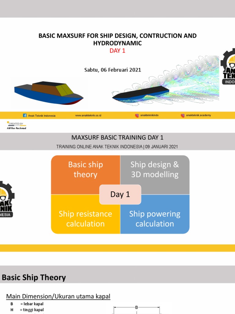 Module - MAXSURF For Ship Design, Construction & Hydrodynamic - Basic - Day 1 | PDF | Naval ...