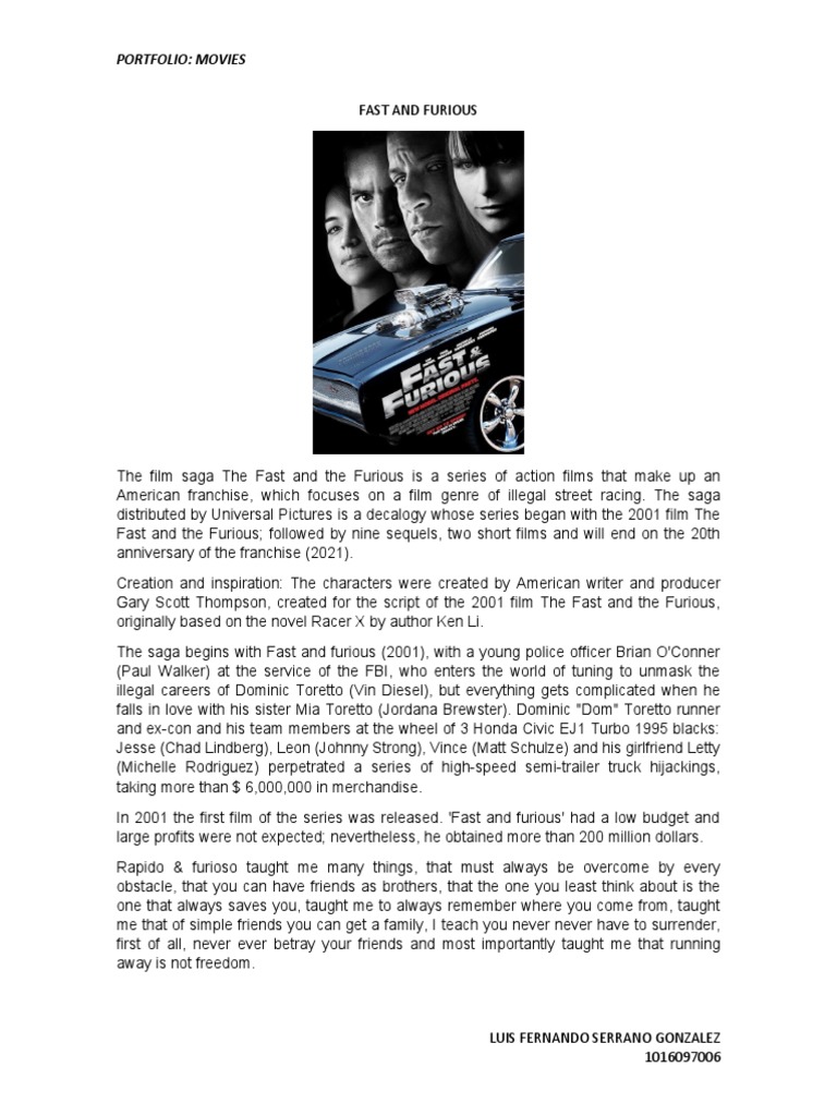 Fast and Furious | PDF