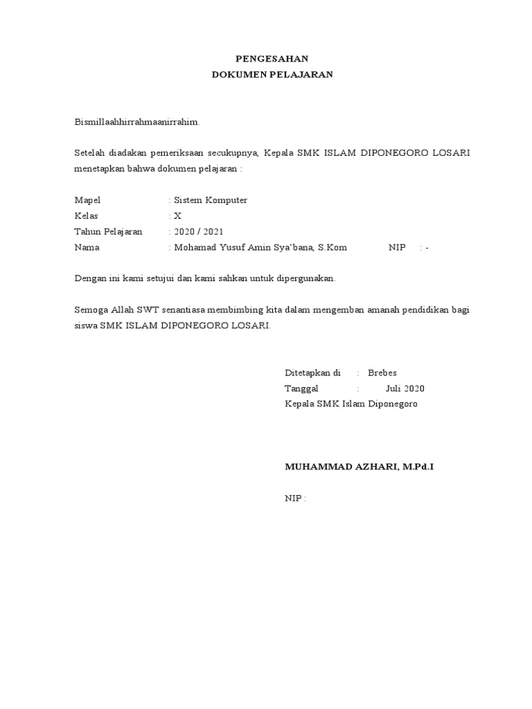 Pengesahan Dokumen Sistem Komputer | PDF