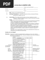 Q4 Physical Education 9 - Module 1 | PDF | Recreation | Outdoor Recreation