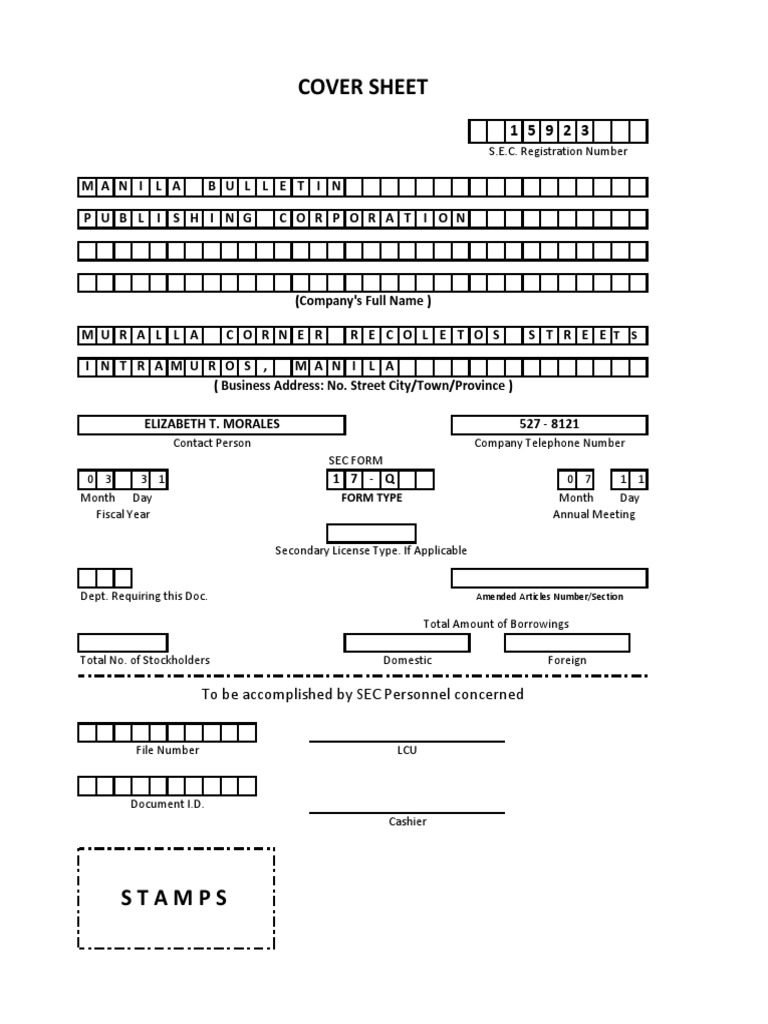 SEC Form 17-Q | PDF | Net Income | Equity (Finance)