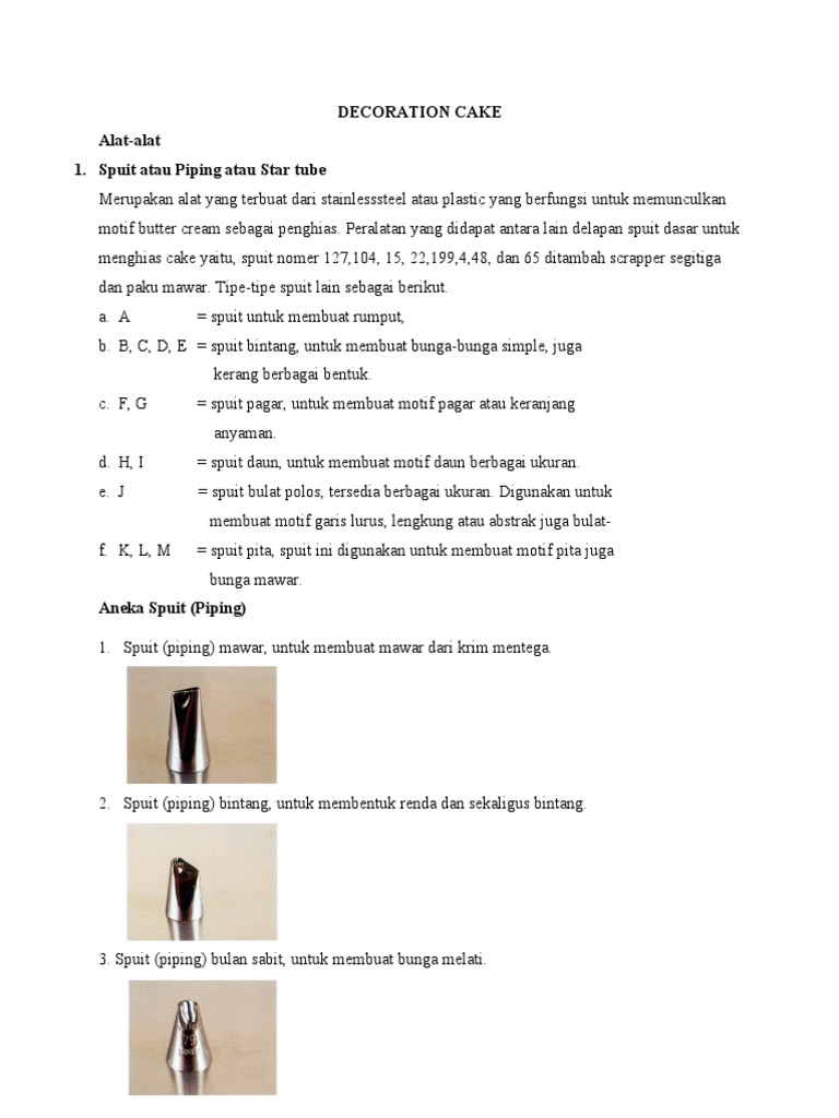 Decoration Cake Pdf