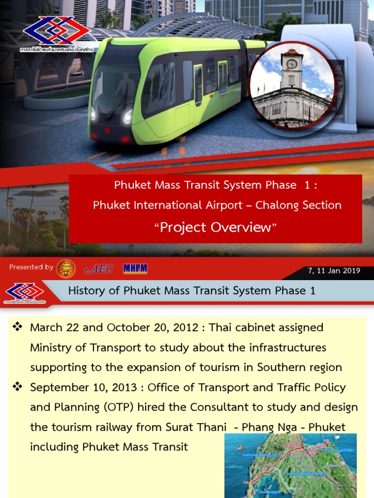 Phuket Mass Transit System Phase 1 Overview | PDF | Public Transport ...