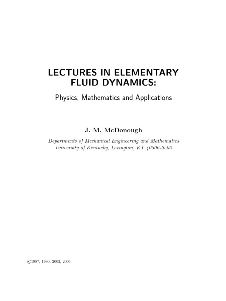 Fluid Dynamics | PDF | Computational Fluid Dynamics | Fluid Dynamics