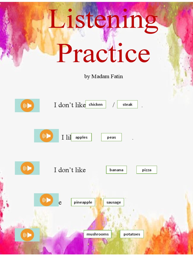 Listening Practice Lunchtime | PDF