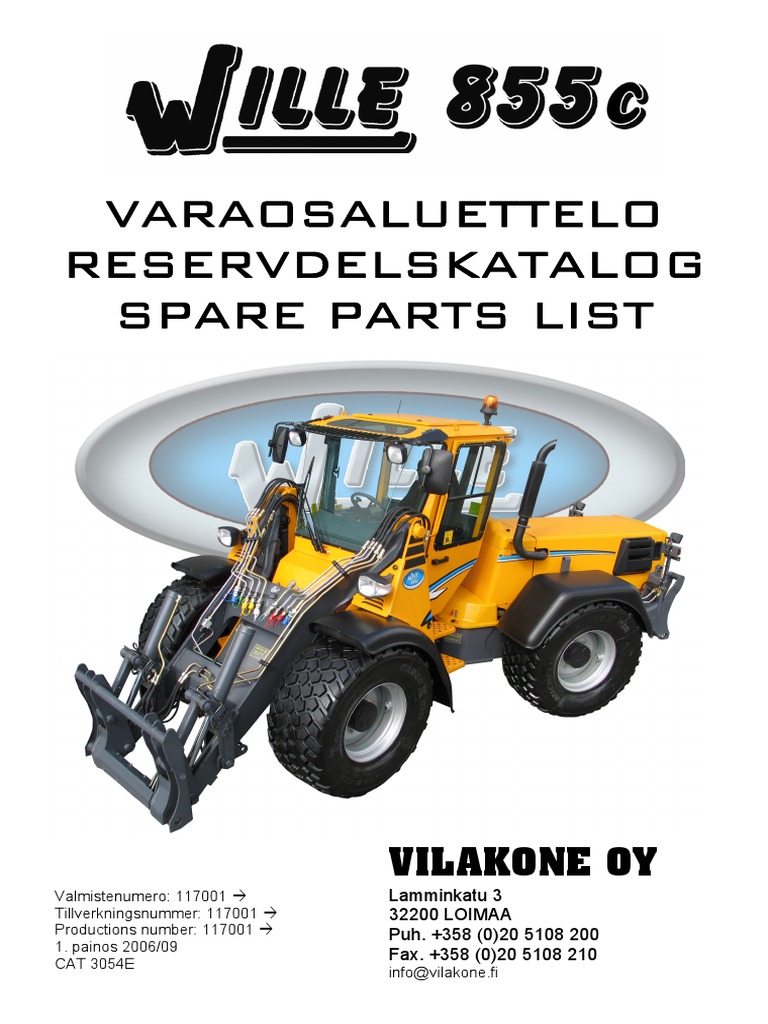 Wille 855C Spare Parts FIN - SWE - ENG | PDF