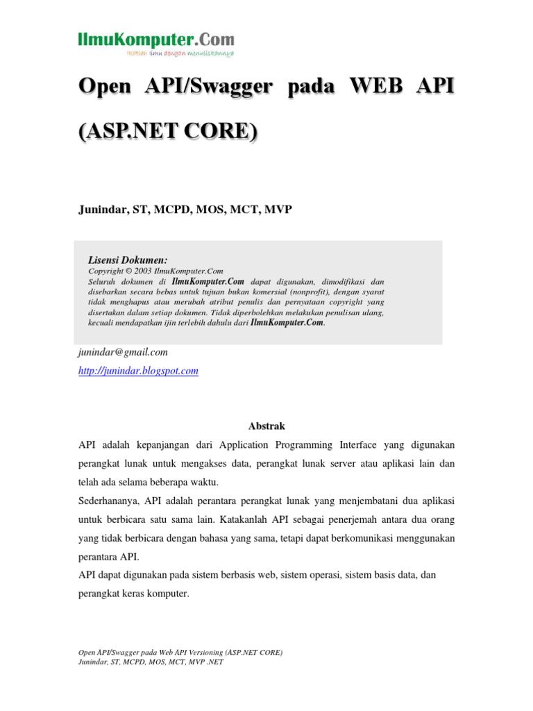 Jun WEBAPI Swagger | PDF