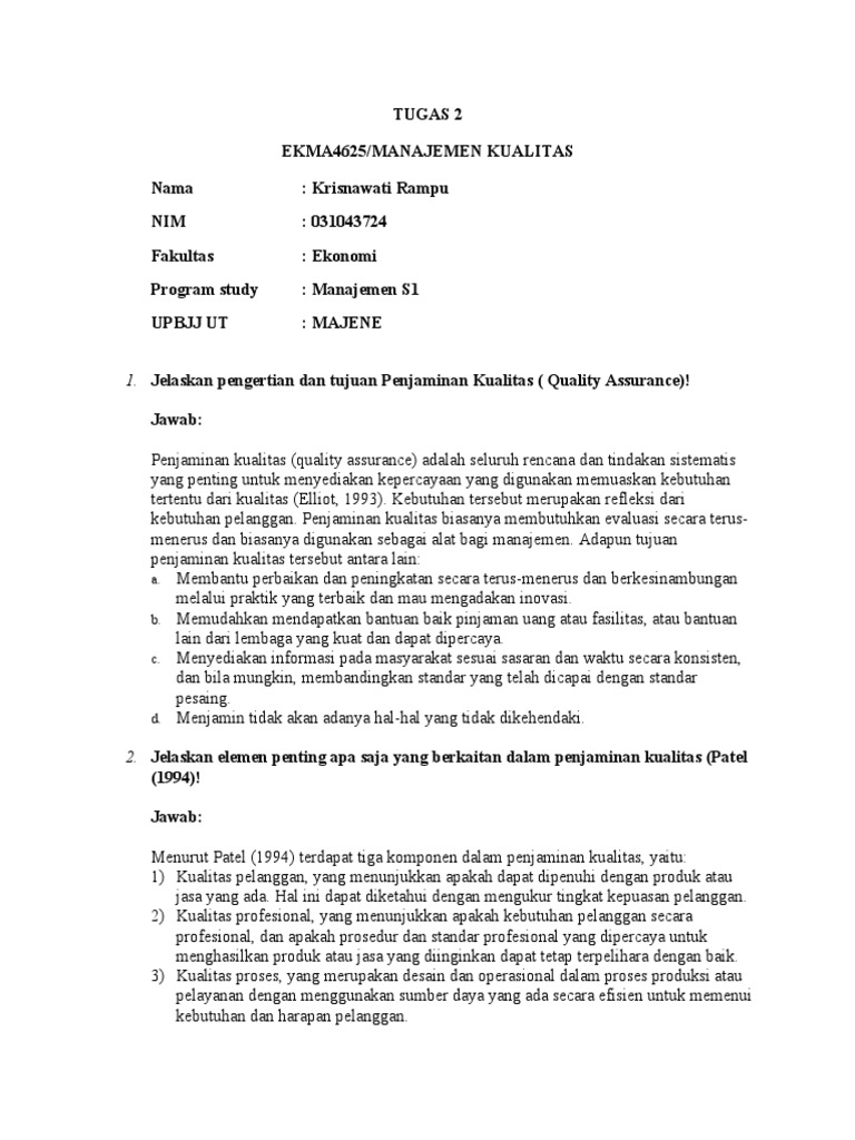 Tugas 2 | PDF | Bisnis