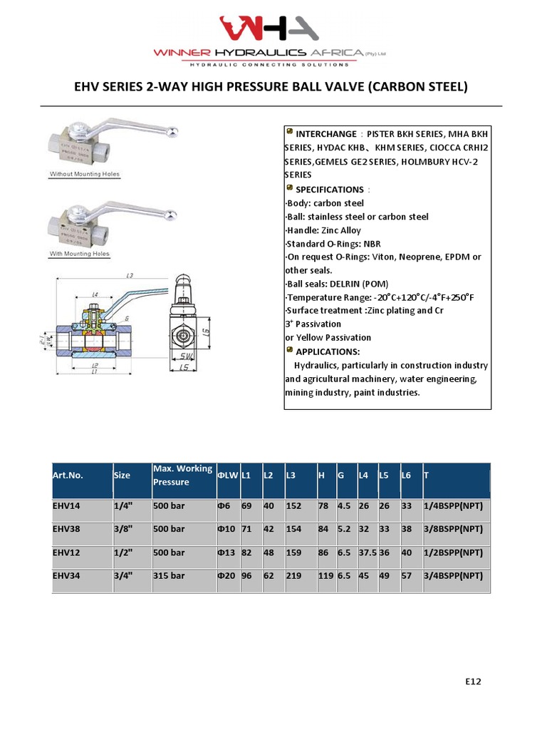 Ehv Series | PDF | Building Materials | Materials