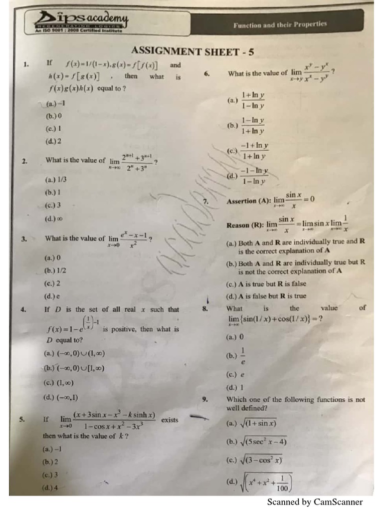 Dips Assignment Real Analysis | PDF