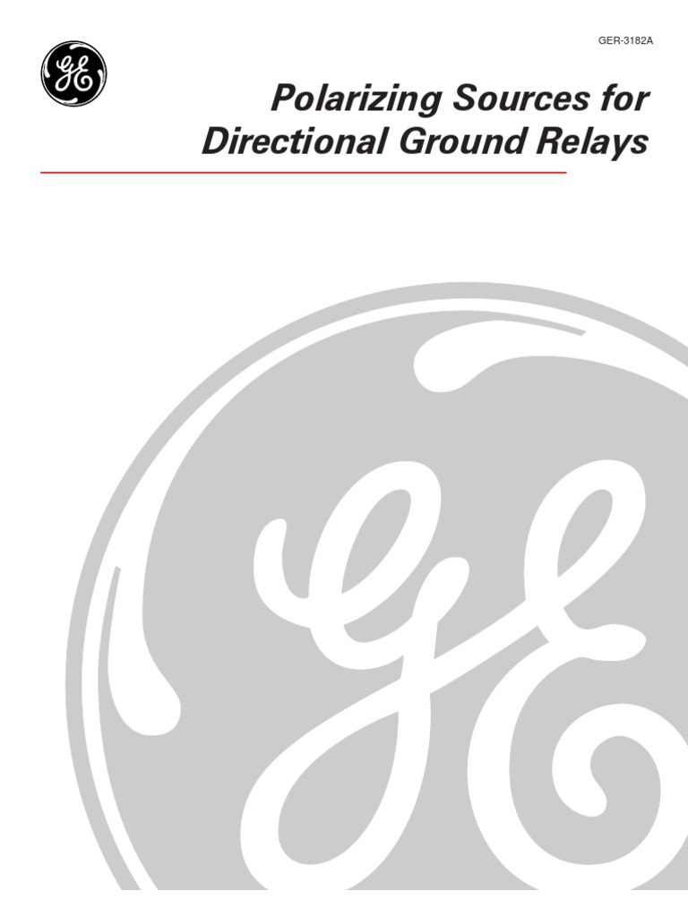 Polarizing Sources For Directional Ground Relays Ger 3182 | PDF ...