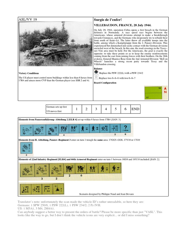 ASL Scenarios - Vae Victis 19 | PDF | Tanks | Military Of Germany