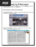 Bahagi NG Diyaryo o Pahayagan | PDF
