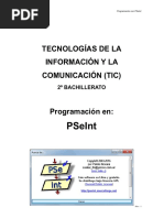 Manual PSeInt. | PDF | Variable (informática) | Ingeniería Informática