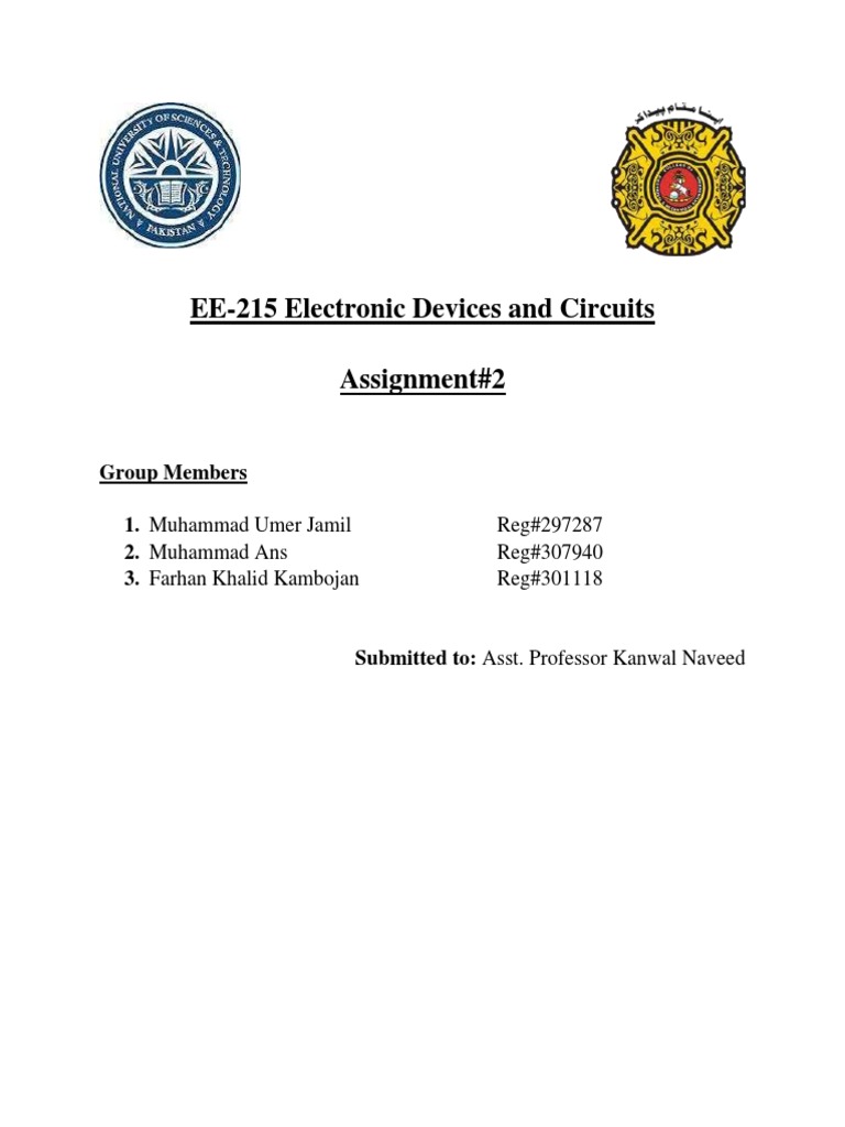 EE-215 Electronic Devices and Circuits Assignment#2 | Download Free PDF | Bipolar Junction ...