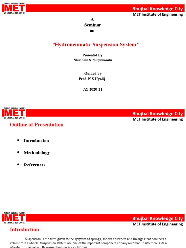 Hydropneumatic Suspension System | Download Free PDF | Vehicle ...