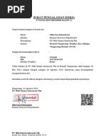 Surat Pengalaman Kerja | PDF