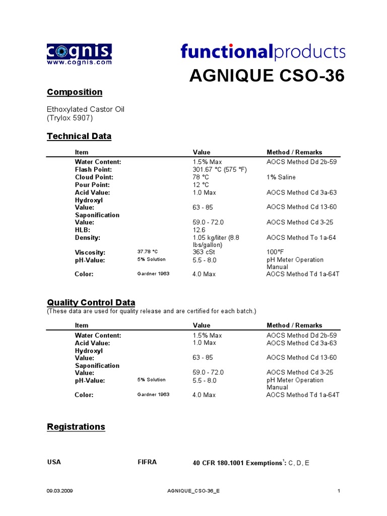 Agnique Cso-36 e | PDF | Chemistry | Agriculture