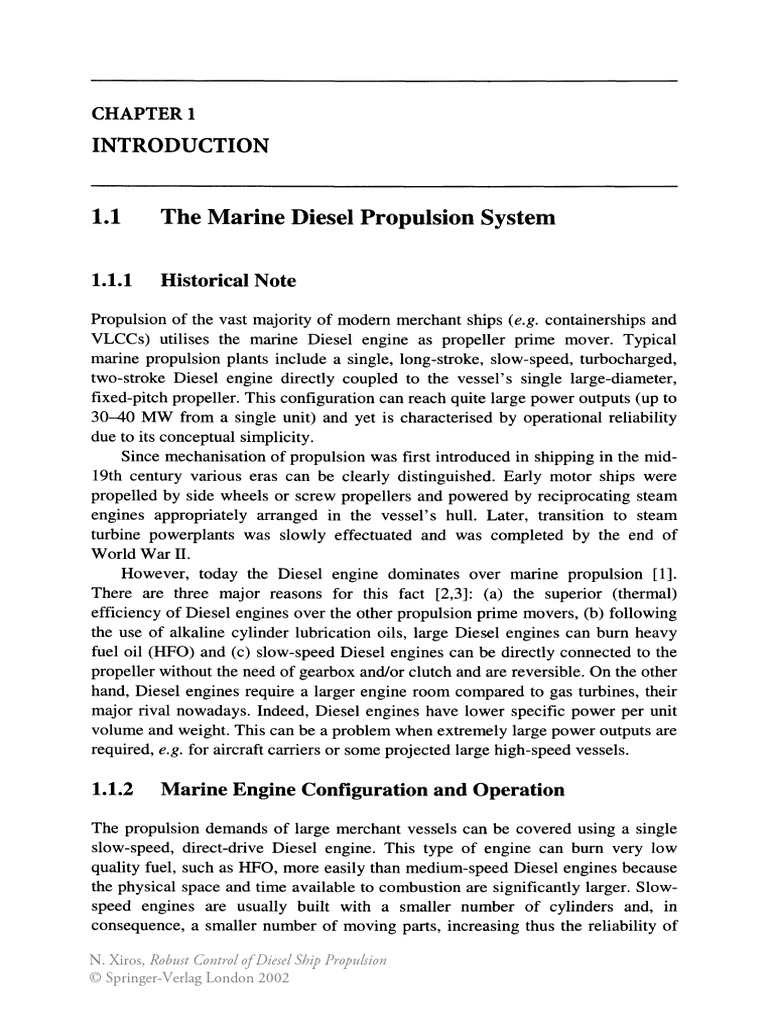 The Marine Diesel Propulsion System | PDF | Marine Propulsion | Diesel ...