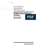 TRANE RTHA-IOM-1A Rotary Liquid Chillers - Water-Cooled - Manual | PDF