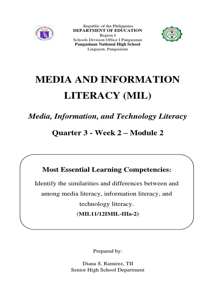 MIL - Quarter 3 - Module 2 | PDF | Information Literacy | Mass Media