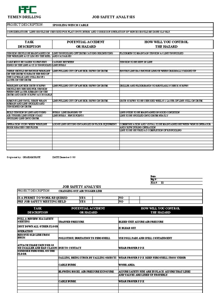 Air Tugger Line Safety Procedures | PDF | Personal Protective Equipment ...