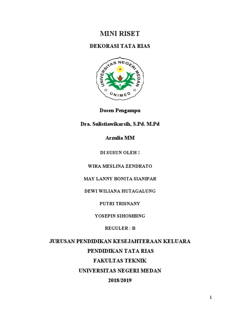 Mini Riset Dekorasi | PDF | Sains & Matematika