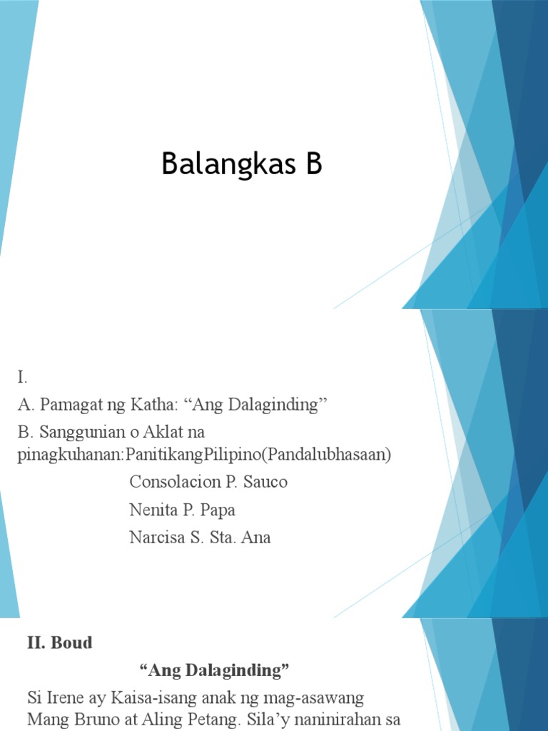 Balangkas B | PDF
