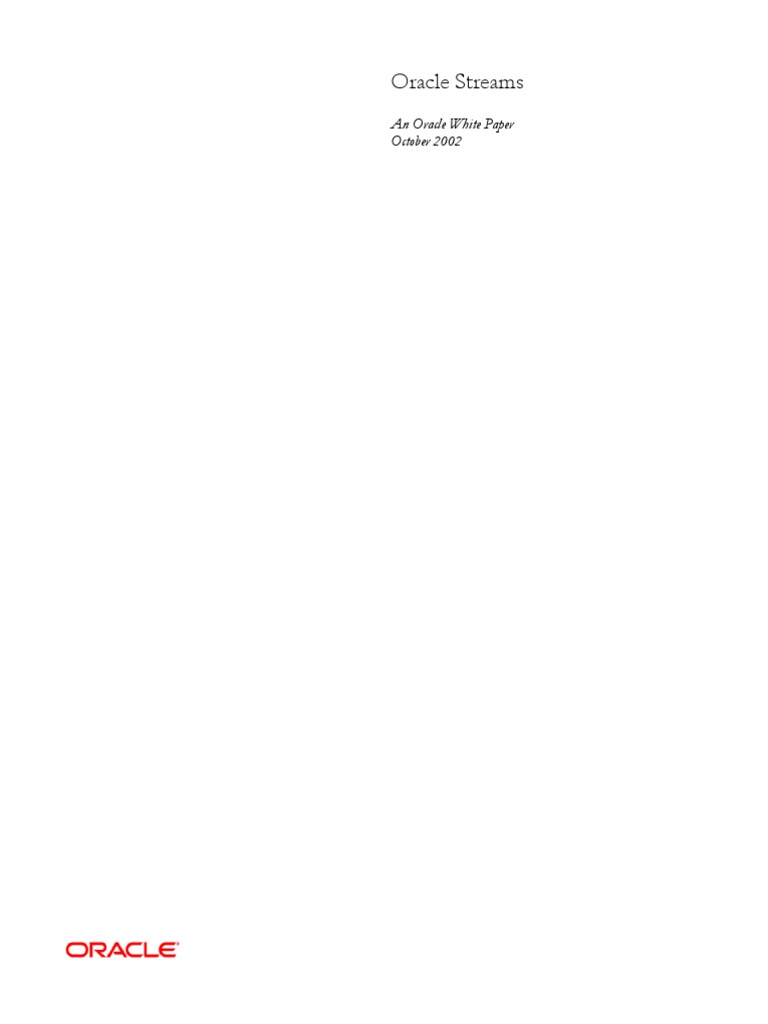 Oracle Stream | PDF