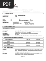 Magiclean Antibacterial SDS Overview | PDF | Toxicity | Physical Sciences