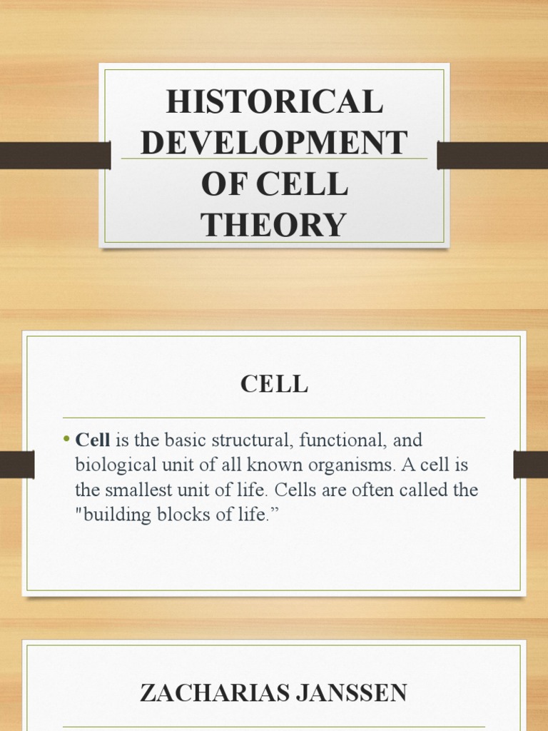 Historical Development of Cell Theory | PDF | Cell (Biology) | Biology
