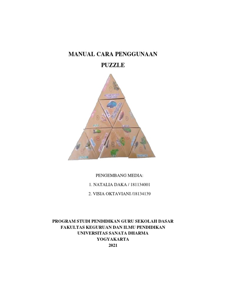 Manual Penggunaan Media Puzzle Pendidikan | PDF | Sains & Matematika