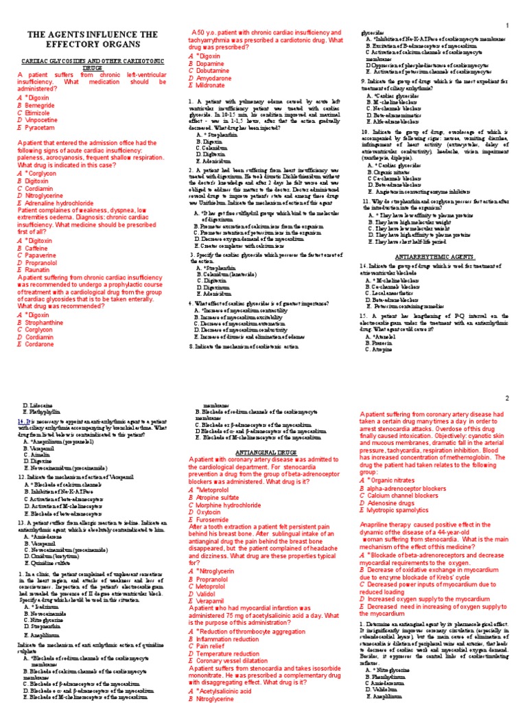 Answer | PDF | Heart | Atherosclerosis