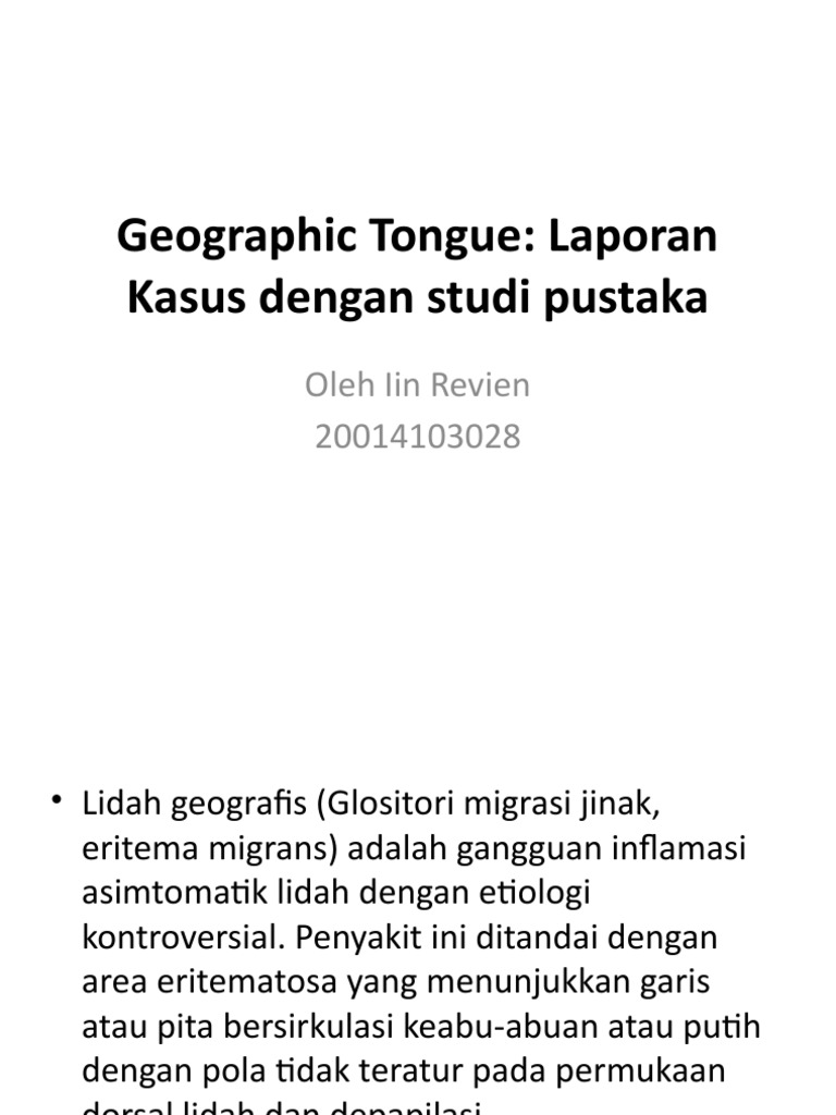 Geographic Tongue | PDF | Sains & Matematika