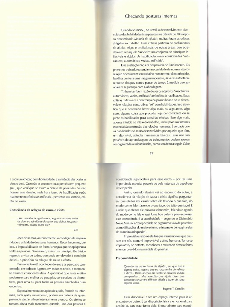 Checando Posturas Internas - Clara Feldman | PDF