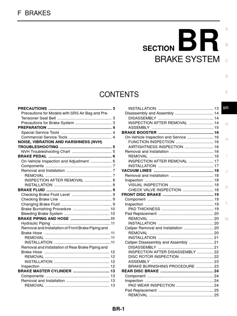 Brake System: Section | PDF | Brake | Nut (Hardware)