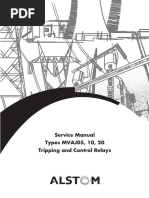 Type MVAA: Tripping and Auxiliary Relays | PDF | Relay | Capacitor