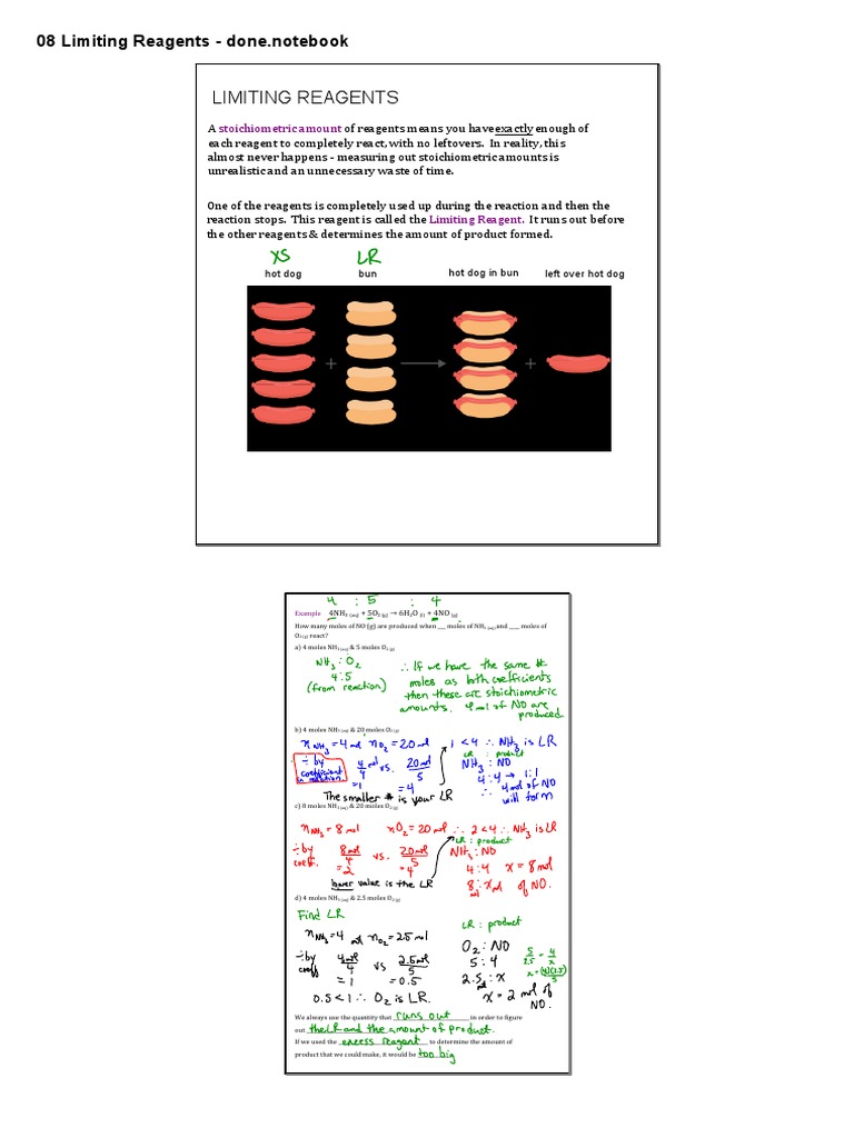 3.4 Limiting Reagents | PDF