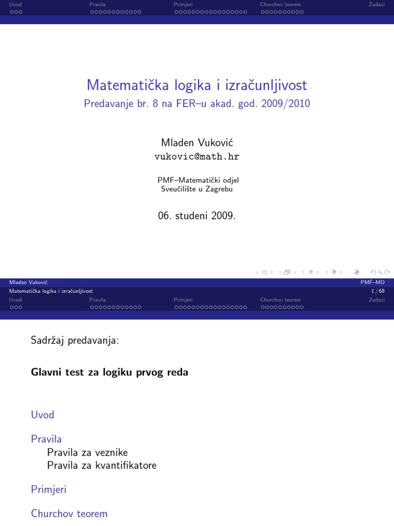 Zadatci Logika 1 | PDF