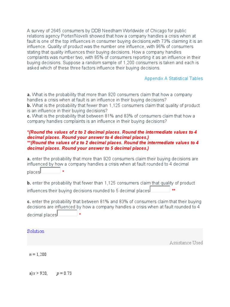 Solution: Appendix A Statistical Tables | PDF | Teaching Mathematics ...