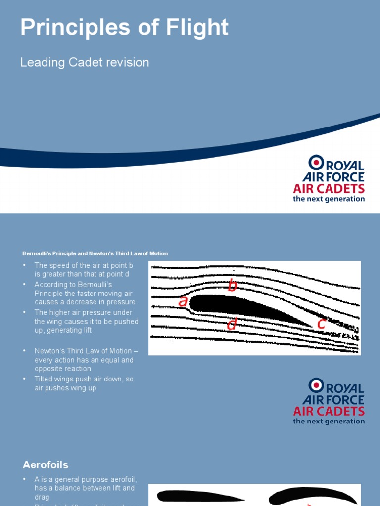RAF Principles of Flight | PDF | Lift (Force) | Flight Control Surfaces