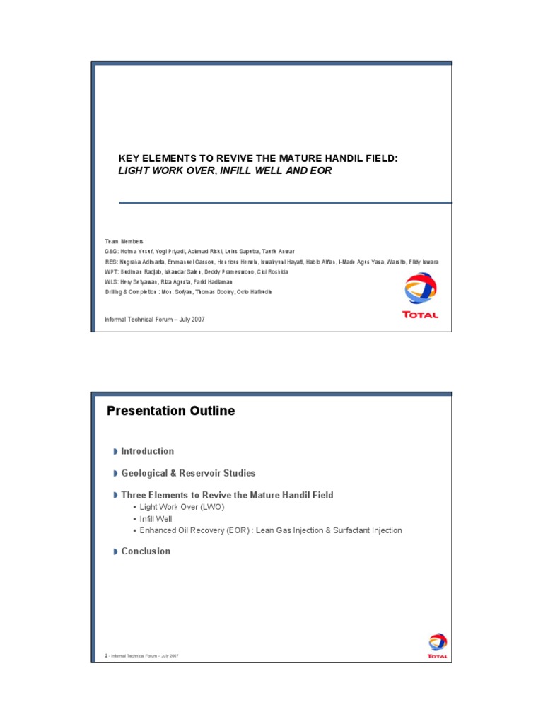 Key Elements To Revive The Mature Handil Field | PDF | Enhanced Oil ...