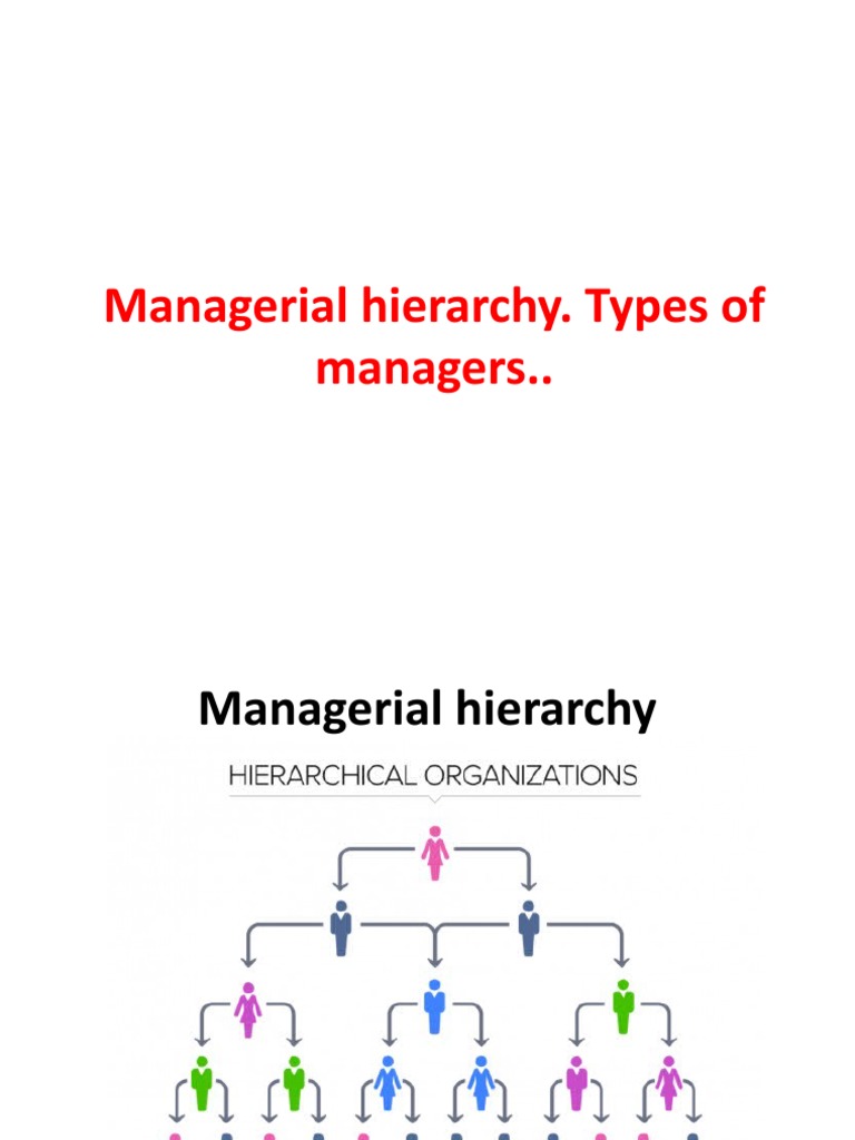 Managerial Hierarchy and Types | PDF | Human Nature | Business