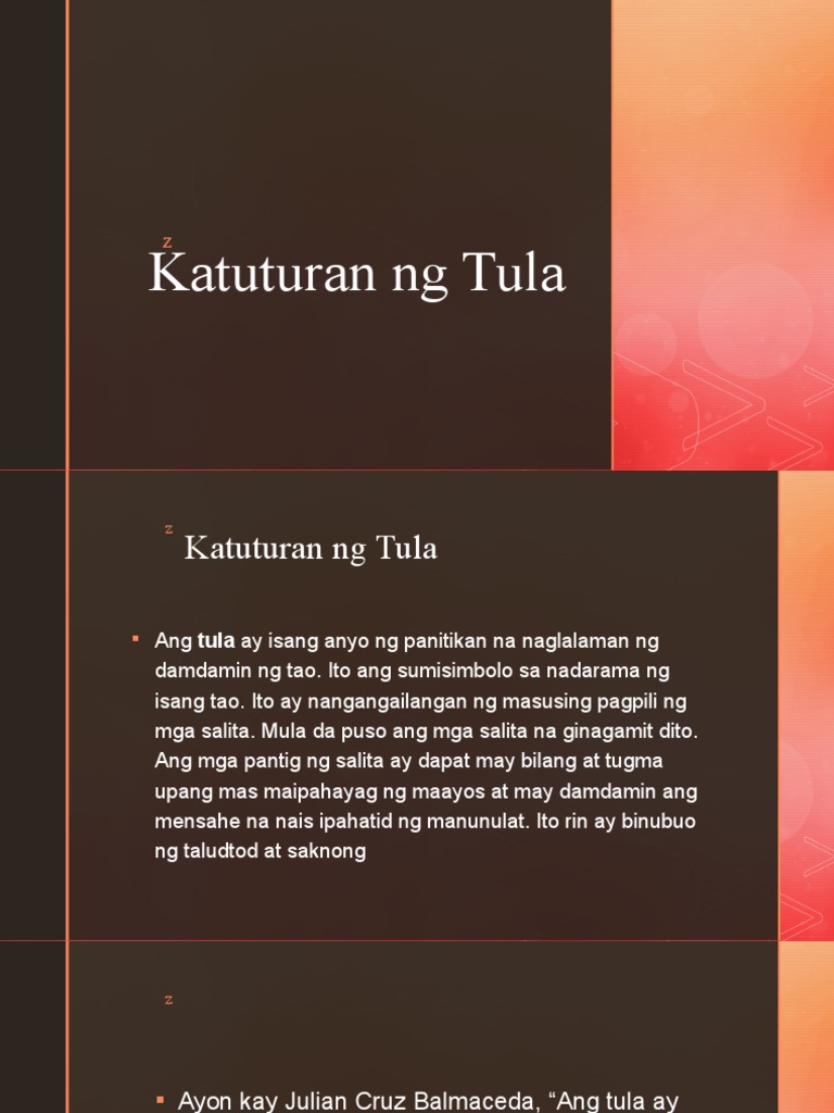 Katuturan NG Tula | PDF