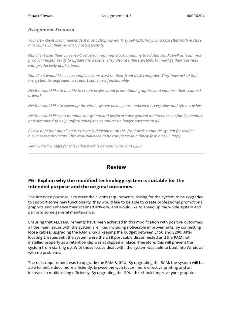 Assignment 14 | PDF | Solid State Drive | Graphics Processing Unit