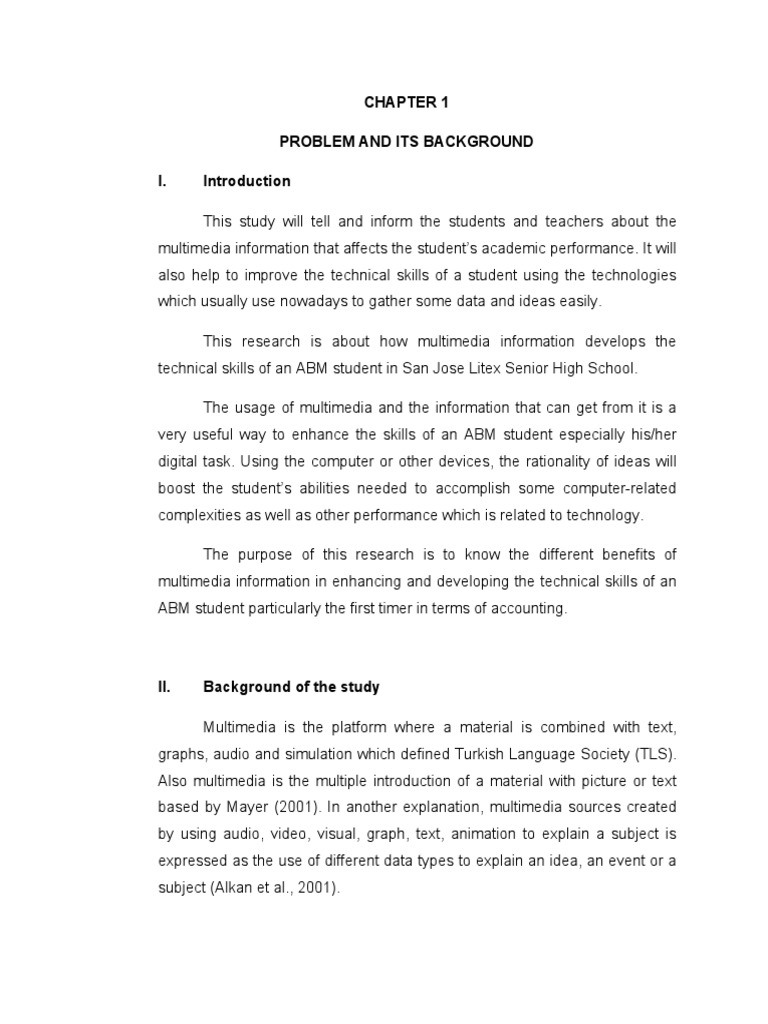 Problem and Its Background I | PDF | Multimedia | Communication