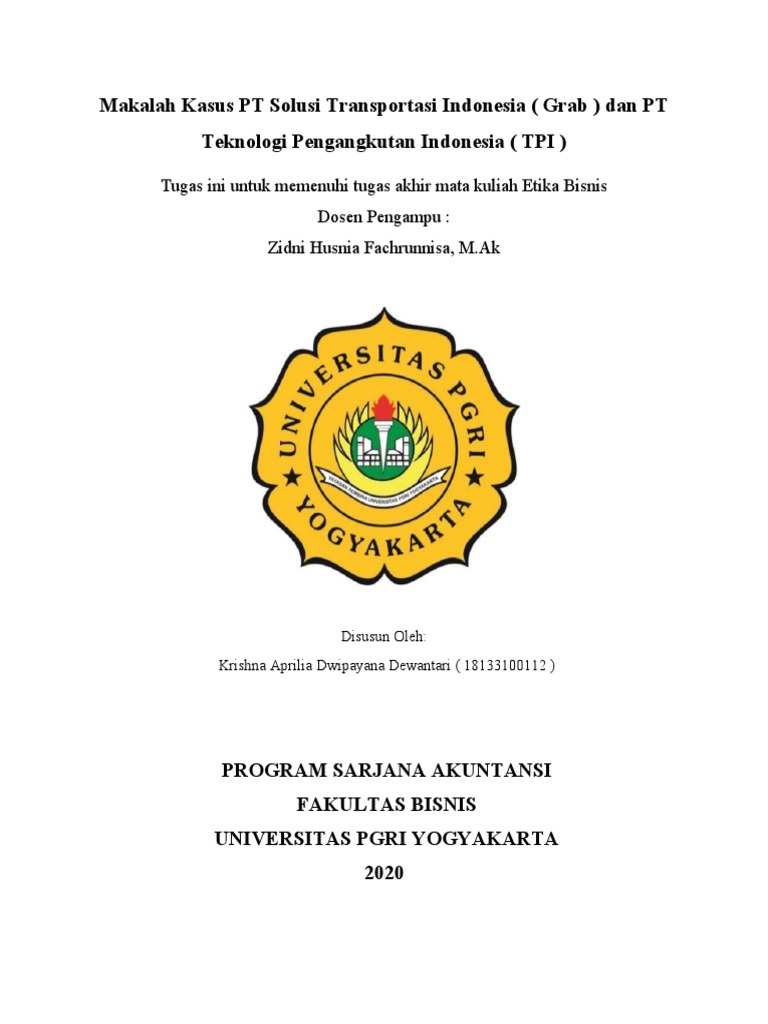 Kasus Grab dan TPI: Etika Bisnis | PDF | Bisnis | Ilmu Sosial